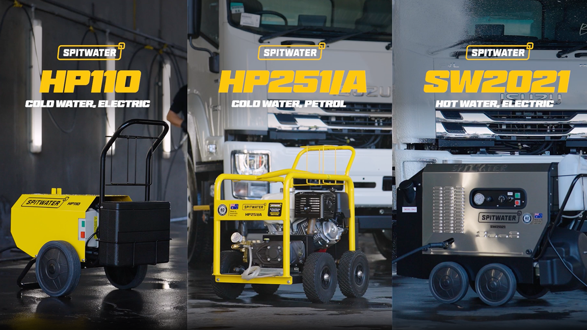 SPITWATER 10-120H | Australian Made Hot Water Pressure Cleaner